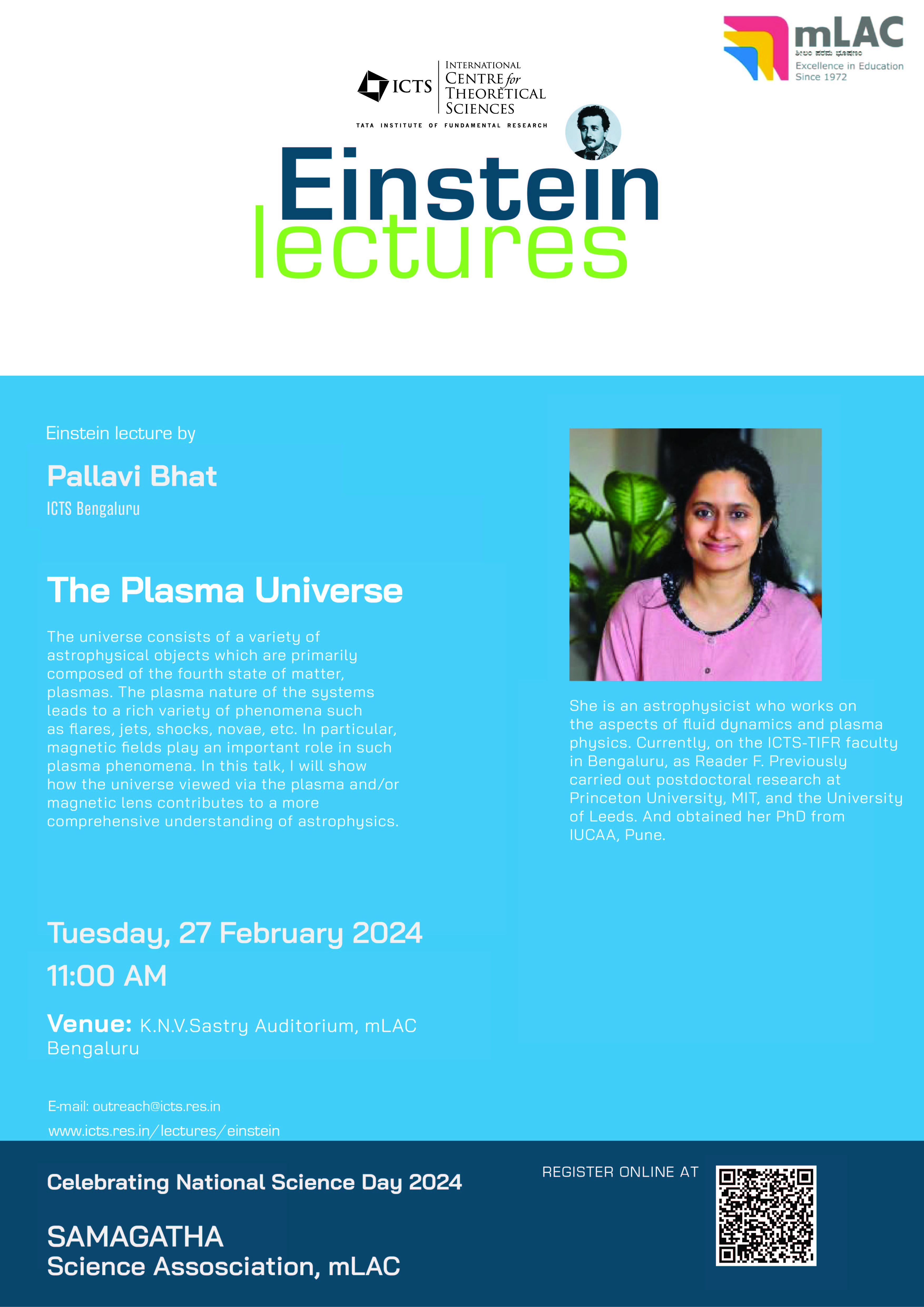 The Plasma Universe | ICTS